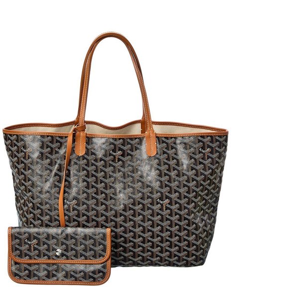 Goyard | Bags | Goyard Black Goyardine Canvas St Louis Pm Authentic ...